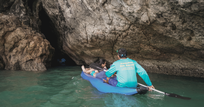 Kayaking Through Limestone Caves and Calm Waters